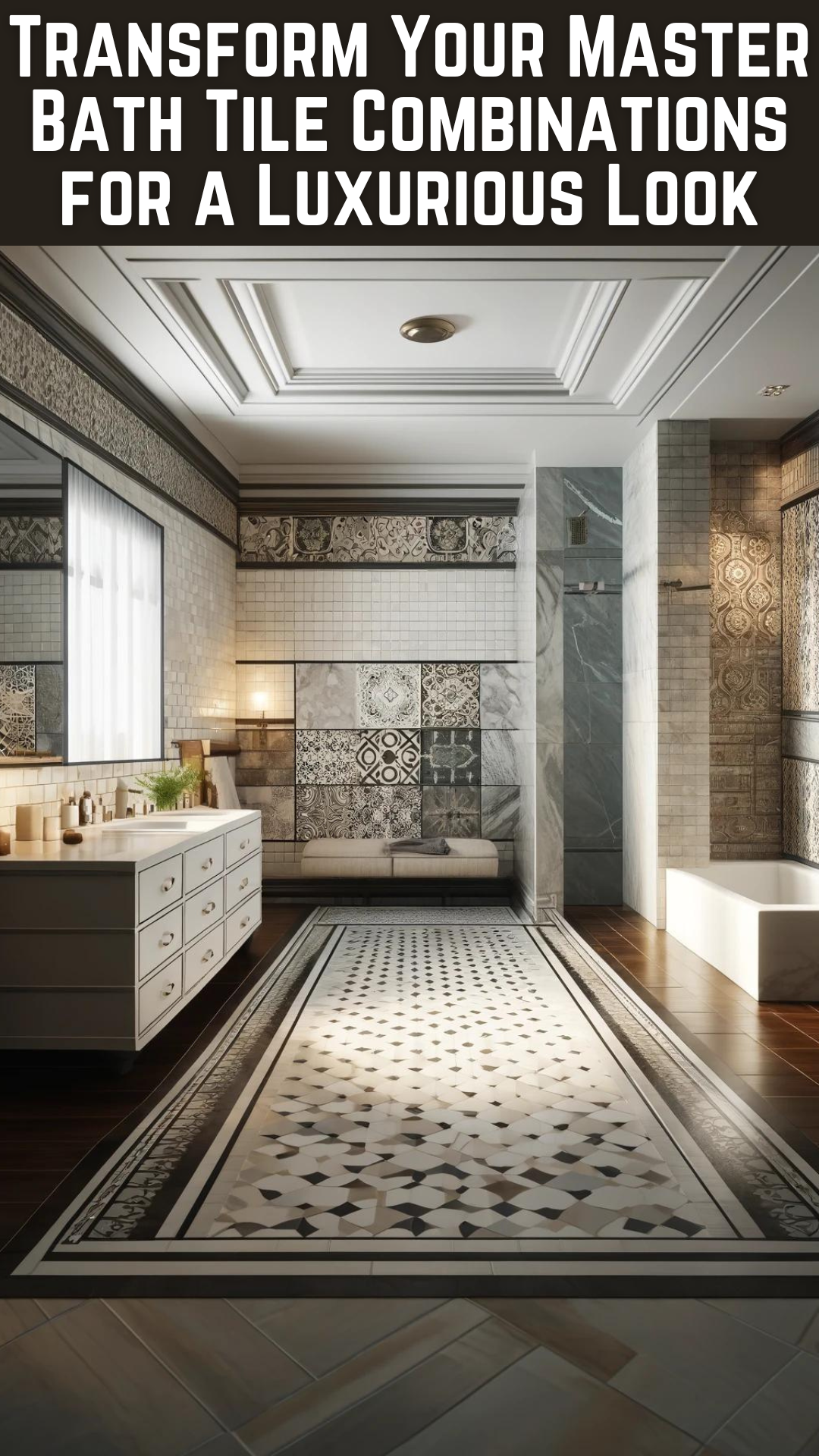 Transform Your Master Bath Tile Combinations for a Luxurious Look ...