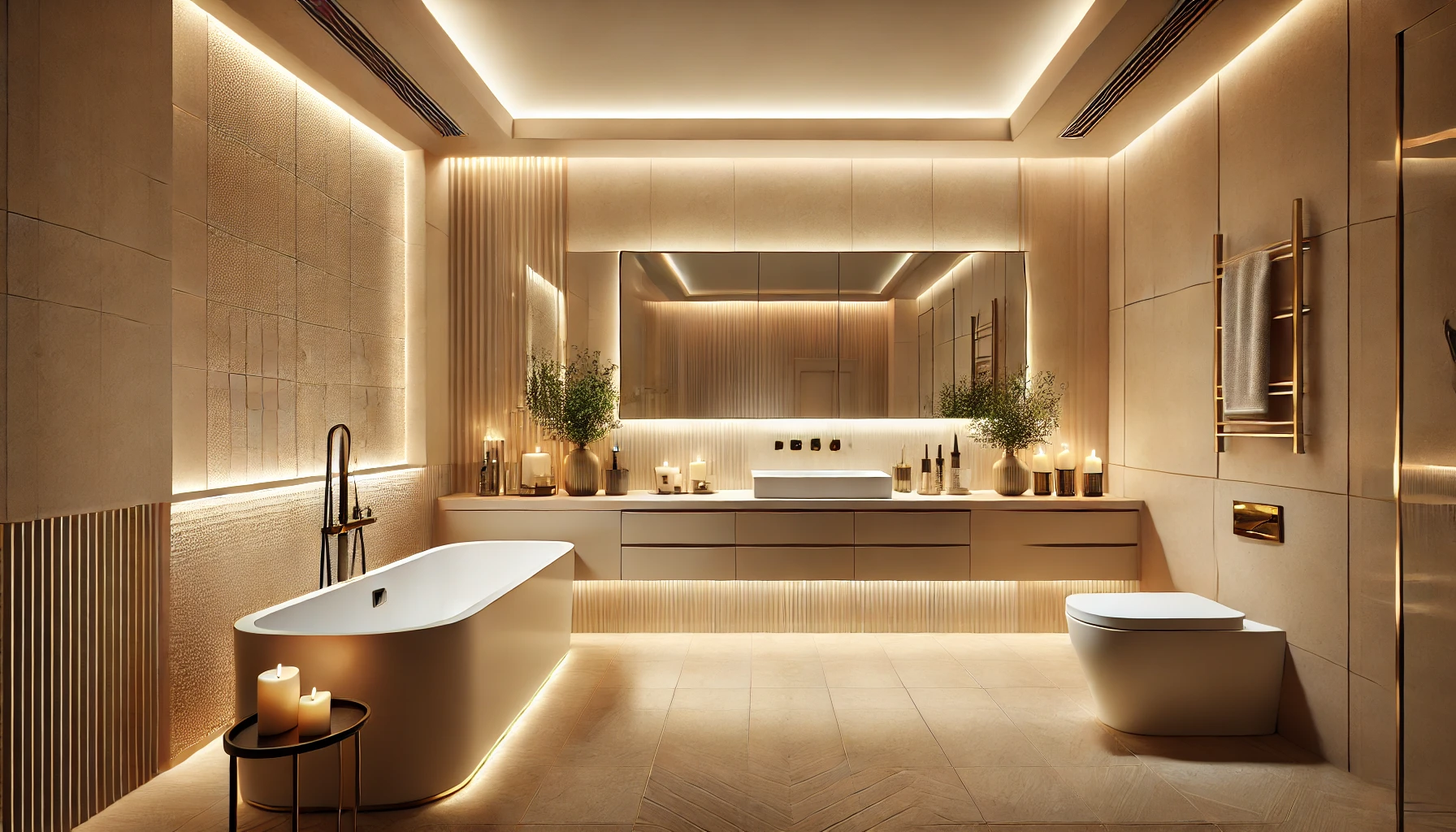 Luxus Badezimmer Ideen Beige Bilder